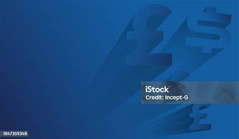 Eero 돈 배경 템플릿의 통화 와 주식 시장과 금융 개념 벡터 일러스트 레이 션에 사용 되는 그라데이션 블루 3차원 형태에 대한 스톡 벡터 아트 및 기타 이미지 Istock