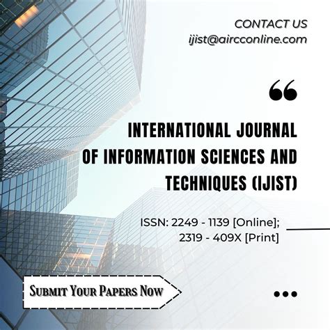 Submit Your Research Articles To Ijist Geff Reena Posted On The Topic