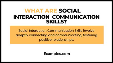 10 Social Interaction Communication Skills Examples