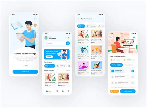Online Course App Ui Design On Behance