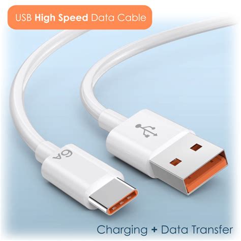 Usb Type C Pd Data Cable Fast Charging A Up To W Pd Support Ip Port Android Apple Devices
