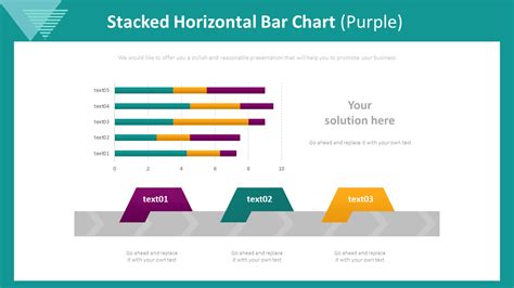 Stacked Horizontal Bar Chart Purple