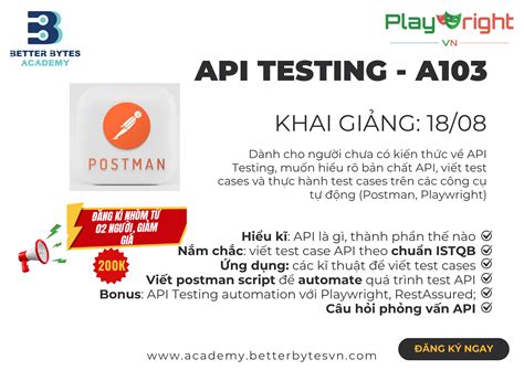 Khoá Học Fullstack Api Testing Better Bytes Academy