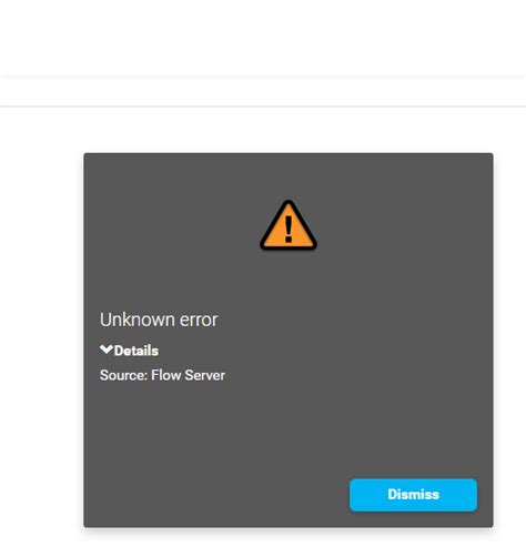 Unknown Error Flow Server Flow Classic Novacura Forum