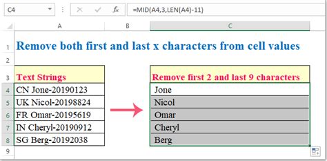 Excel Remove Last Character In Cell Printable Forms Free Online