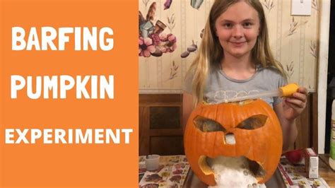 Barfing Pumpkin Halloween Experiment Halloween Science Experiments Halloween Science