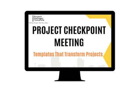 project checkpoint meeting template project templates