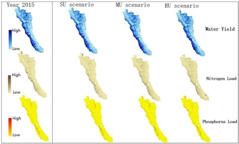 Scenarios For The Spatial Distribution Of The Water Yield And Nutrient