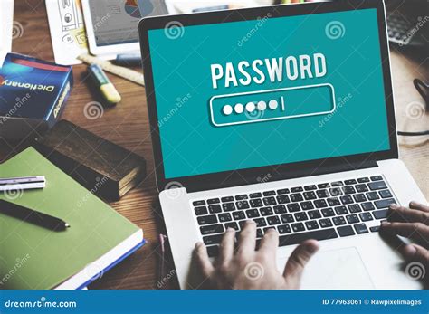 Password Access Firewall Internet Log In Private Concept Stock Image
