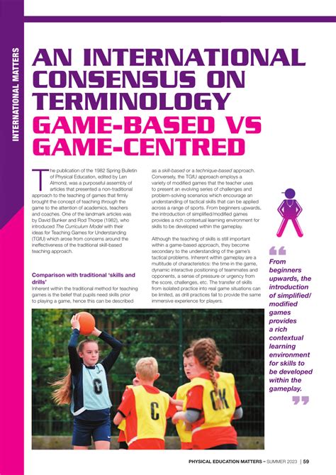 Pdf An International Consensus On Terminology Game Based Vs Game Centred