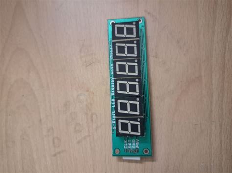 6 digit 7 segment display module for instrumantation electronic at rs