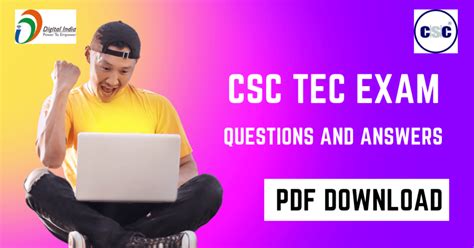 Csc Tec Exam Questions And Answers Rds Kendra Csc Banking And Online