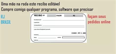 Recibo Planilha Excell Vba Prático E Fácil Para Uso Diverso R 10 Em