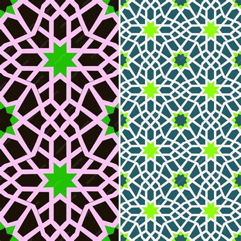 premium psd islamic geometric pattern formed with interlocking