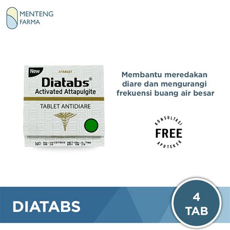 Diatabs Obat Antidiare Penyerap Racun Bakteri Diare Apotek