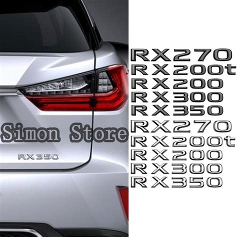 Metal 18x22cm Rx270 Rx200t Rx200 Rx300 Rx350 Car Side Fender Sticker