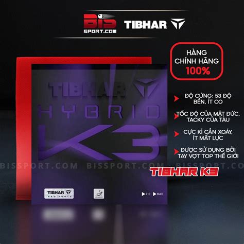 Genuine Tibhar Hybrid K3 Racket - High Surface Adhesion, Extremely High ...