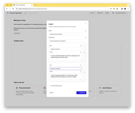 Use The Snippet Tool — Humanloop Docs
