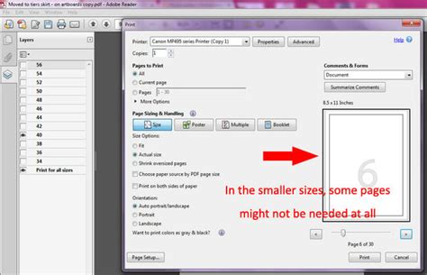 How To Print A Layered PDF File So Sew Easy