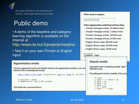 Ppt Induction Of A Simple Morphology For Highly Inflecting Languages Powerpoint Presentation
