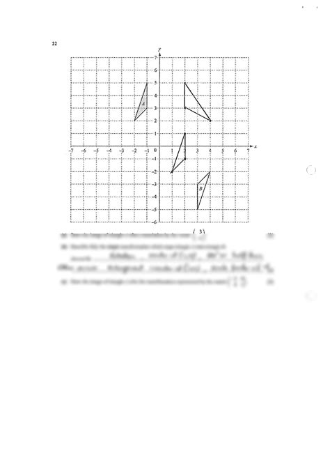 Solution Cie Igcse Maths Extended Revision Notes 2023 Matrices And Transformations Mark