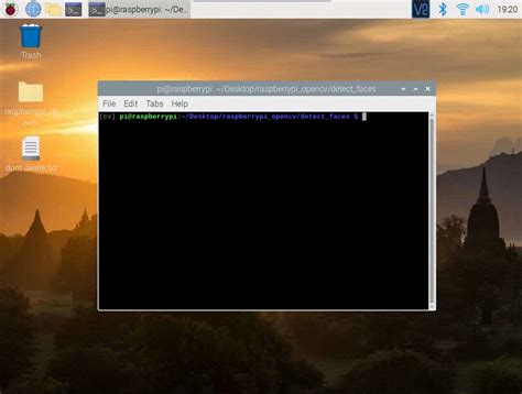 Realtime Face Detection Using Raspberry Pi Connections