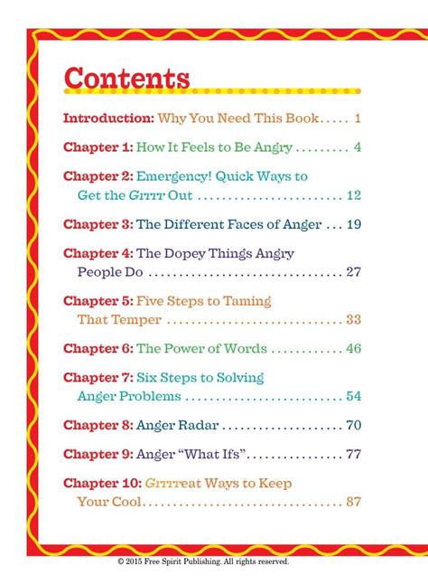 How To Take The Grrrr Out Of Anger Elizabeth Verdick