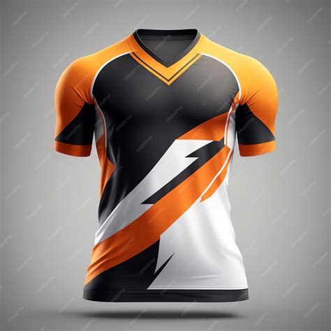 Premium Ai Image Vibrant And Simple Sports Jersey Design Ideas