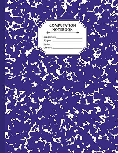 Computation Notebook Quad Ruled Notebook Engineering Paper