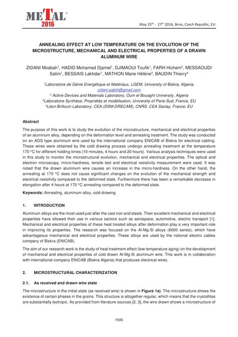 Pdf Annealing Effect At Low Temperature On The Evolution Of The
