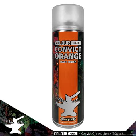 Colour Forge Spray Convict Orange 500ml Colourforge Na