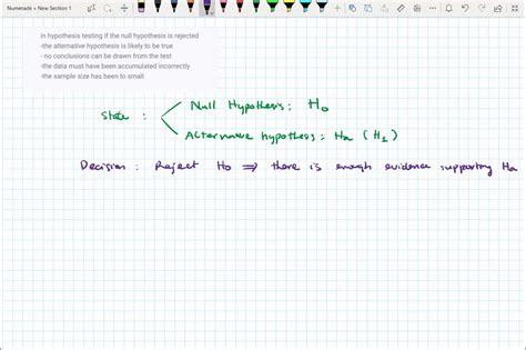 Solved In Hypothesis Testing If The Null Hypothesis Is Rejected The