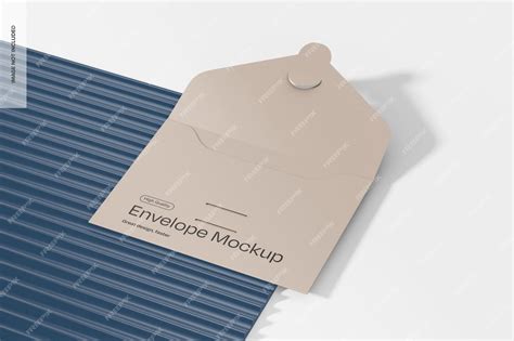Mockup De Envelope Retangular Aberto Psd Premium