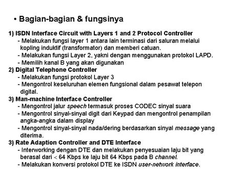 JARINGAN ISDN Integrated Services Digital Network Layanan Jaringan
