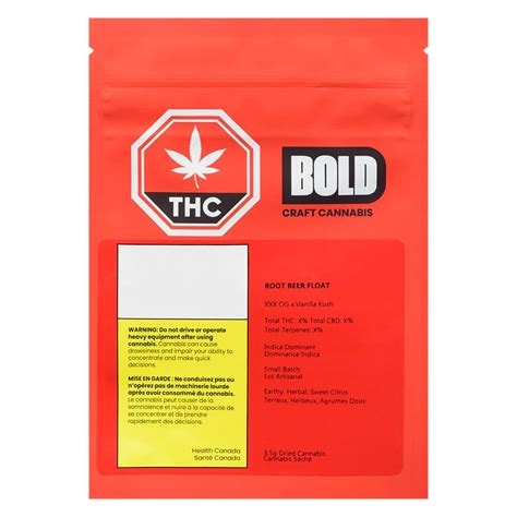 Bold Root Beer Float 3 5g Indica Gs Cannabis Corp
