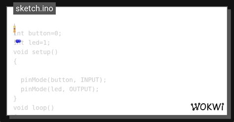 Encerder Led Con Boton Wokwi Esp32 Stm32 Arduino Simulator
