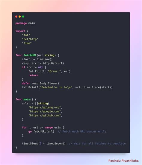 Pasindu Piyathilaka On Linkedin Golang Concurrency Webscraping