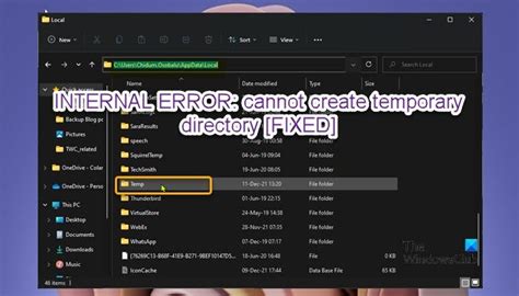 INTERNAL ERROR Cannot Create Temporary Directory Fixed System Restore Blue Screen Disk