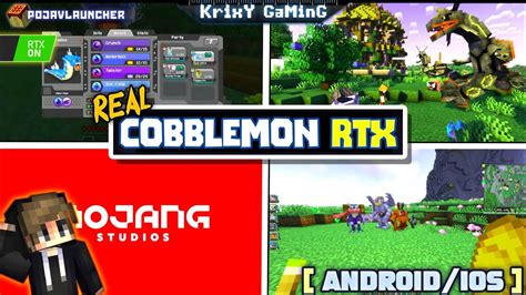 INSTALL COBBLEMON MOD WITH RTX ANDROID IOS REAL COBBLEMON ON POJAVLAUNCHER 2023 YouTube
