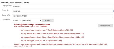 Nexus Repository Manager 3 X Connection Failed Sonatype Nexus Repository Sonatype Community
