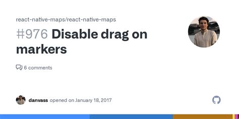 disable drag on markers · issue 976 · react native maps react native