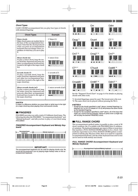 Casio Wk 1630 Keyboard Manual Page 25
