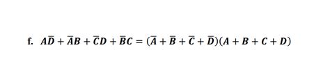 Solved Prove Identity Of Boolean Equation