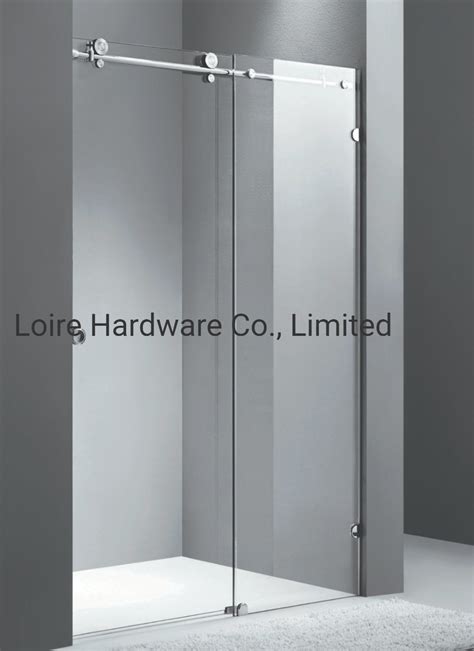 High Quality Frameless Ss 304 Stainless Steel Hardware Sliding Glass