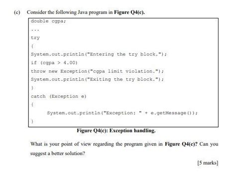 Solved C Consider The Following Java Program In Figure Chegg