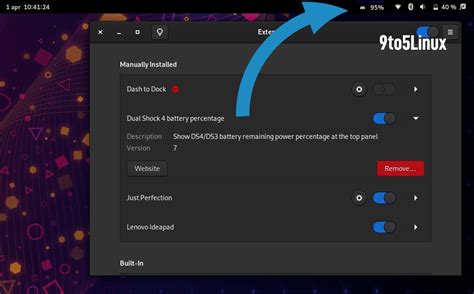 Dual Shock 4 Controller Battery Percentage Gnome Shell Extension Now Supports Gnome 40 9to5linux