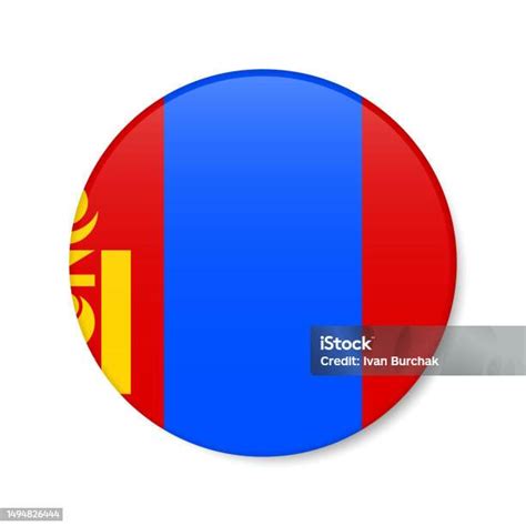 몽골 원 단추 아이콘입니다 몽골 라운드 배지 깃발입니다 3d 사실적인 격리 벡터 그림 0명에 대한 스톡 벡터 아트 및 기타 이미지 0명 3차원 형태 고급 Istock