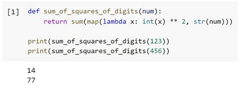 sum of squares of digits of a number in python python guides