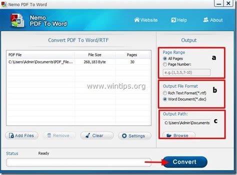 Convert PDF File S To Word Document S WinTips Org