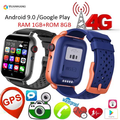 Смарт-часы Google Play, Android 9, 4G, двойная камера, GPS ...